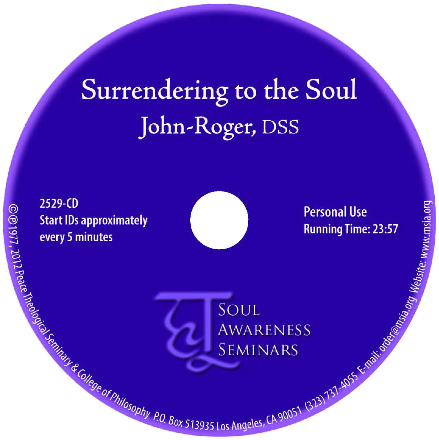 Surrendering to The Soul – MSIA Store